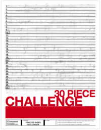 30 Piece Challenge - Free Charts and Tips