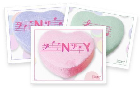 Valentine Music Games for Piano Lessons & Music Class