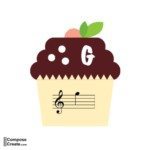 Cupcake Note Match - Music flashcards game