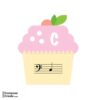 Cupcake Note Match - Music flashcards game