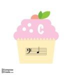 Cupcake Note Match - Music flashcards game