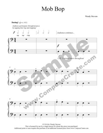 Mob Bop - An electrifying audience participation piano piece!