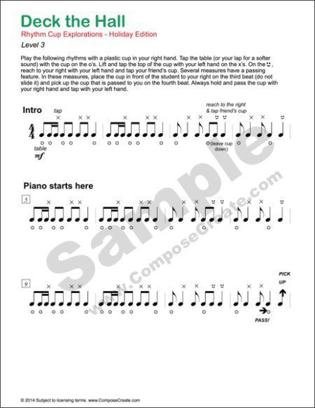 Holiday Rhythm Cup Explorations® - Cup tapping holiday pieces