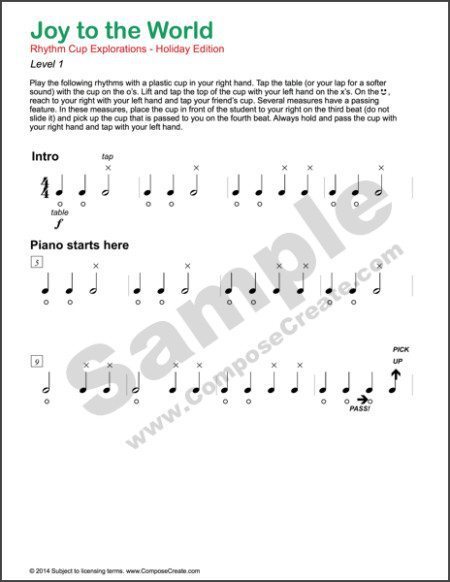 Holiday Rhythm Cup Explorations® - Cup tapping holiday pieces