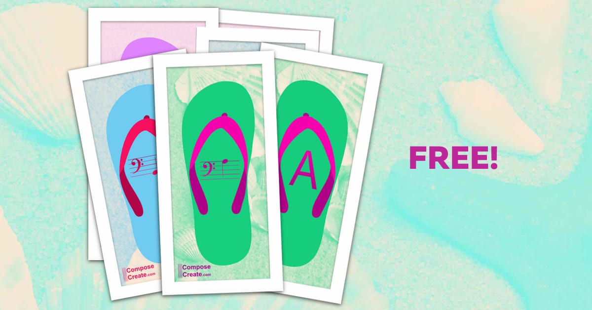 Music Flip Flop Flashcards - free for music teachers!
