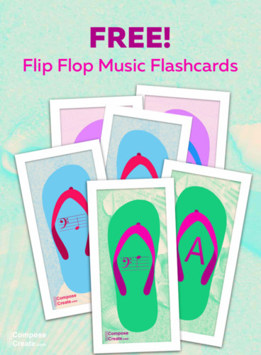 Music Flip Flop Flashcards - free for music teachers!