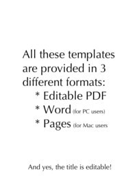 Editable Recital Program Package - Spring recital programs