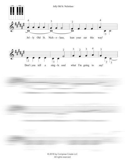 Jolly Old St. Nicholaus - Easy Rote and Reading® Solo