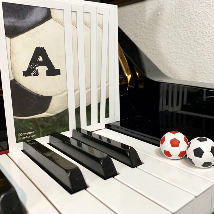 Soccer Music Flashcards - Music flashcard games