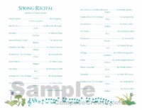 Vivaldi Spring Editable Recital Program Package - All text editable!
