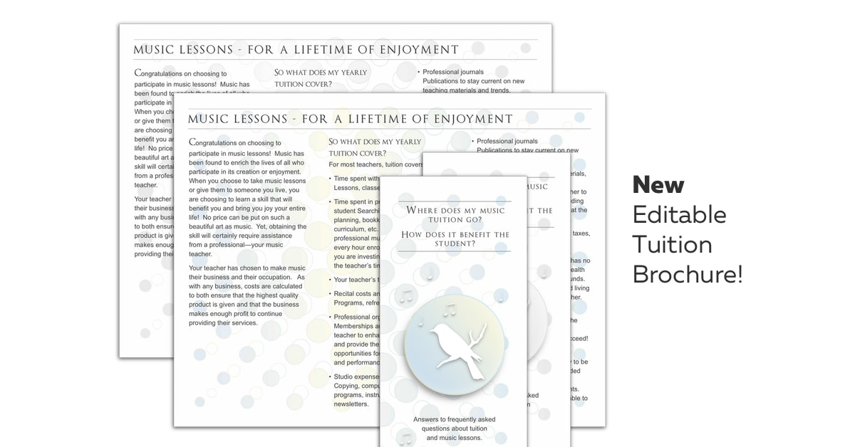 Where Does My Tuition Go? - Editable Tuition Brochure