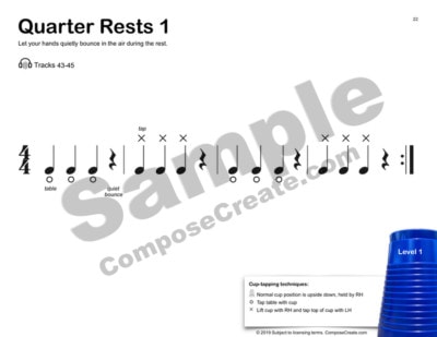 My First Rhythm Cup Explorations® - Preschool and Kindergarten Rhythm