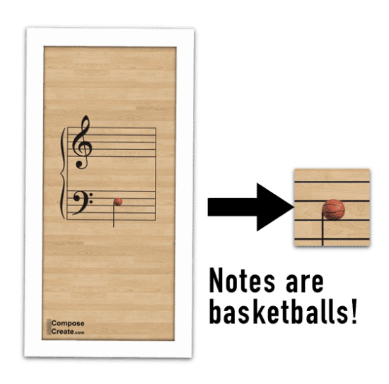 Free Basketball Music Flashcards - ComposeCreate.com