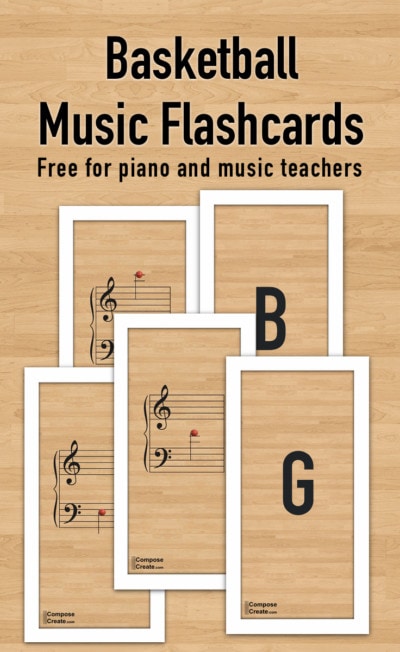 Free Basketball Music Flashcards - ComposeCreate.com