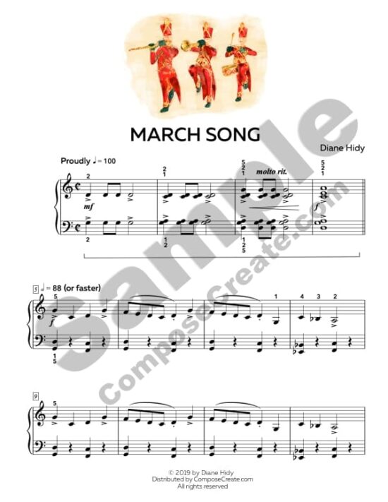 March Song - Piano solo by Diane Hidy - NFMC Choice