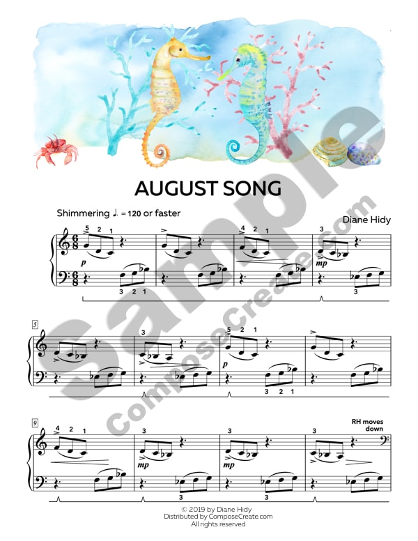 August Song - Shimmering piano solo by Diane Hidy