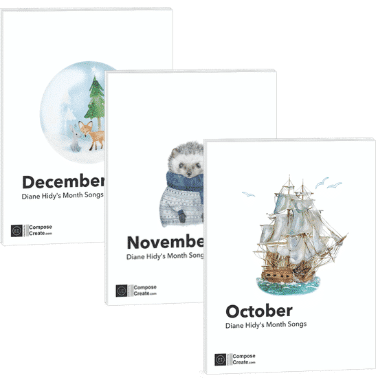 Bundle: October, November, December Songs by Diane Hidy