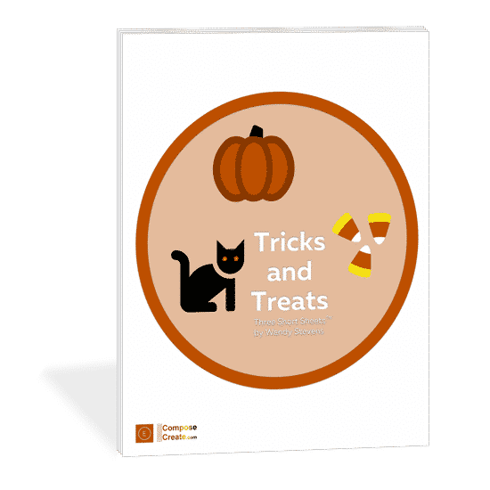 Tricks and Treats - Fun fall, halloween Short Sheets® Piano Solos