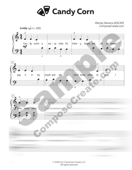 Wendy Stevens Fall & Halloweeen Piano Music Bundle