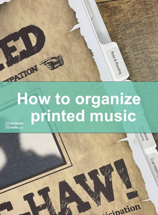 How to Organize Printed Sheet Music - Find your music easily