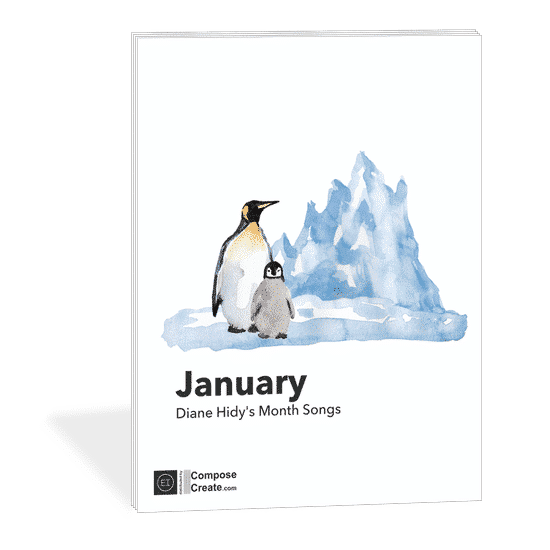 January Song - Energetic penguin piano solo by Diane Hidy