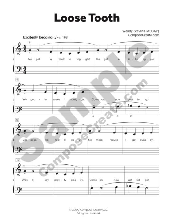 Loose Tooth - A fun song for kids by Wendy Stevens