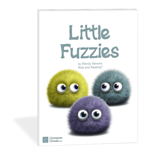 Little Fuzzies - Easy beginning piano solo to help students learn notes