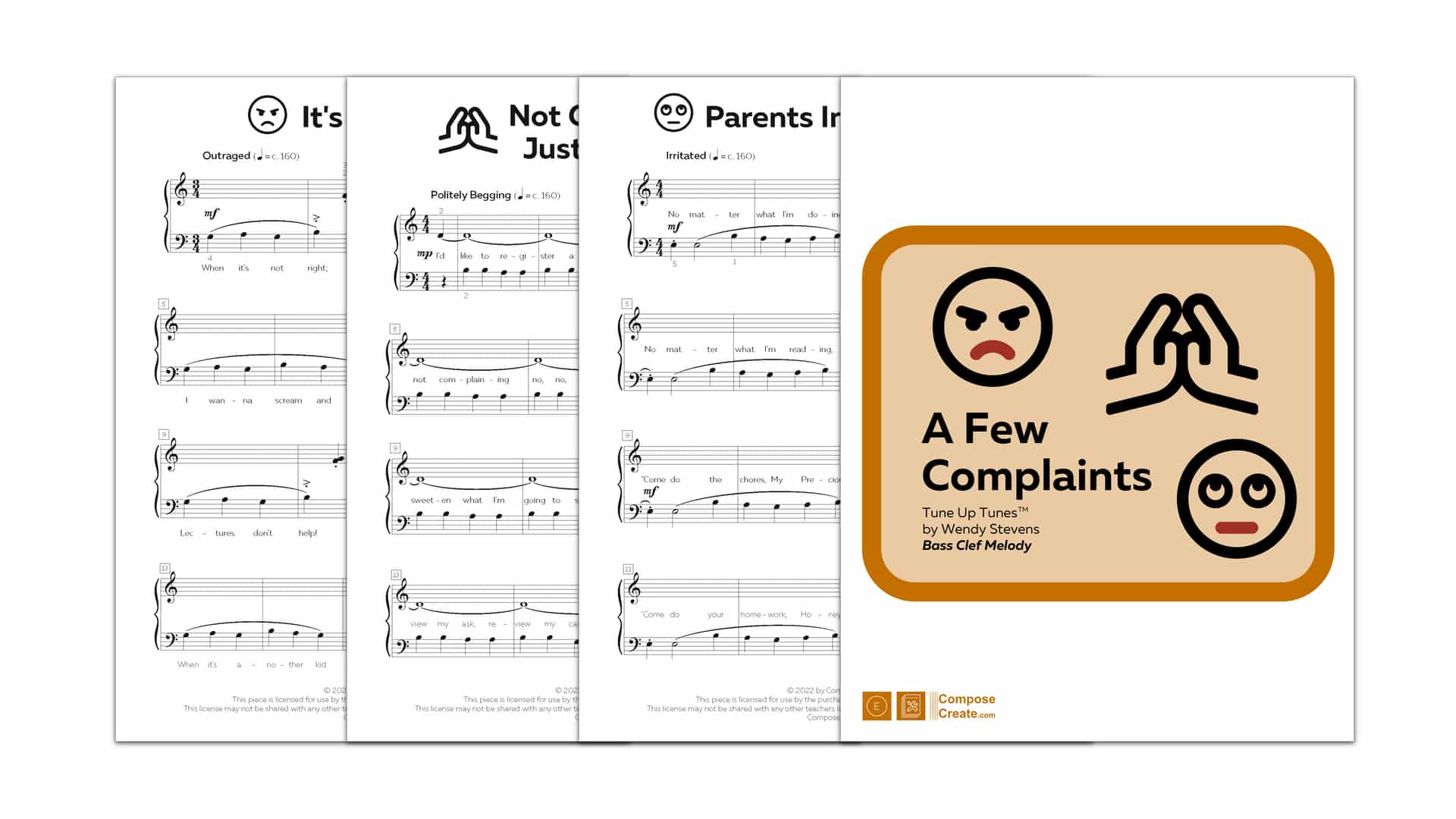 A Few Complaints - Piano solos with left hand melodies