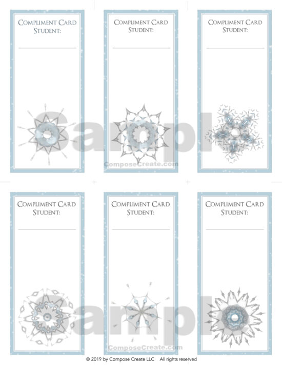 Snowflake Recital Program - Text is editable!