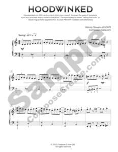 Hoodwinked - a mysterious jazzy piano solo