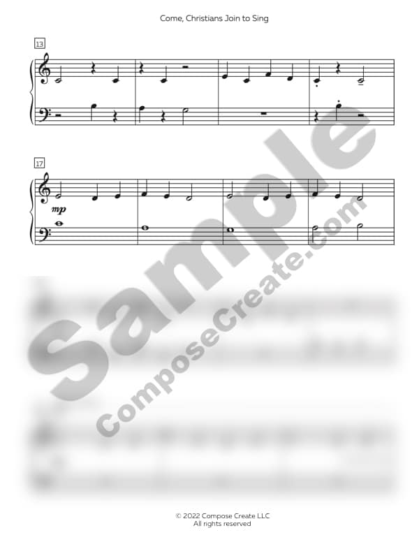 Come Christians Join to Sing - Easy Hymn Solos 1 Come Christians Join to Sing - Easy Hymn Solos 1