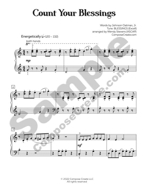 Count Your Blessings - Easy Hymn Solos 3
