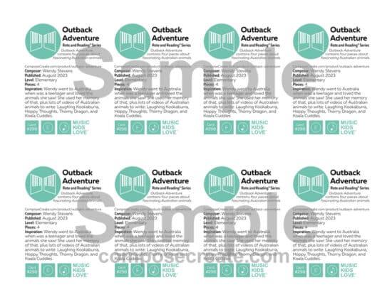 Music Achievement Cards