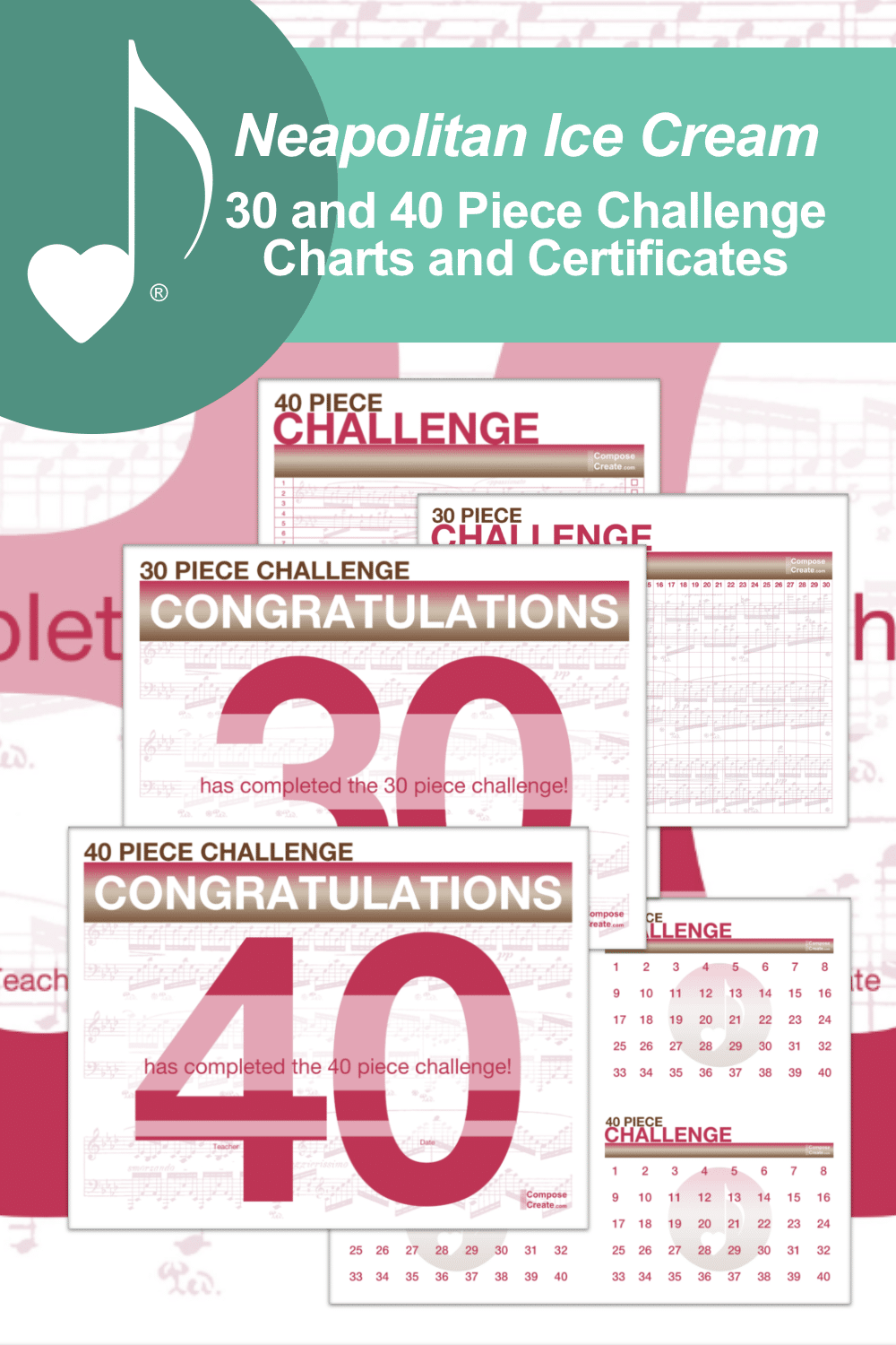 30 Piece Challenge - Free Charts and Tips