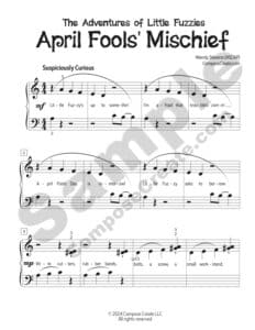 Little Fuzzy Easter and April Fools' Day Bundle - Piano Music