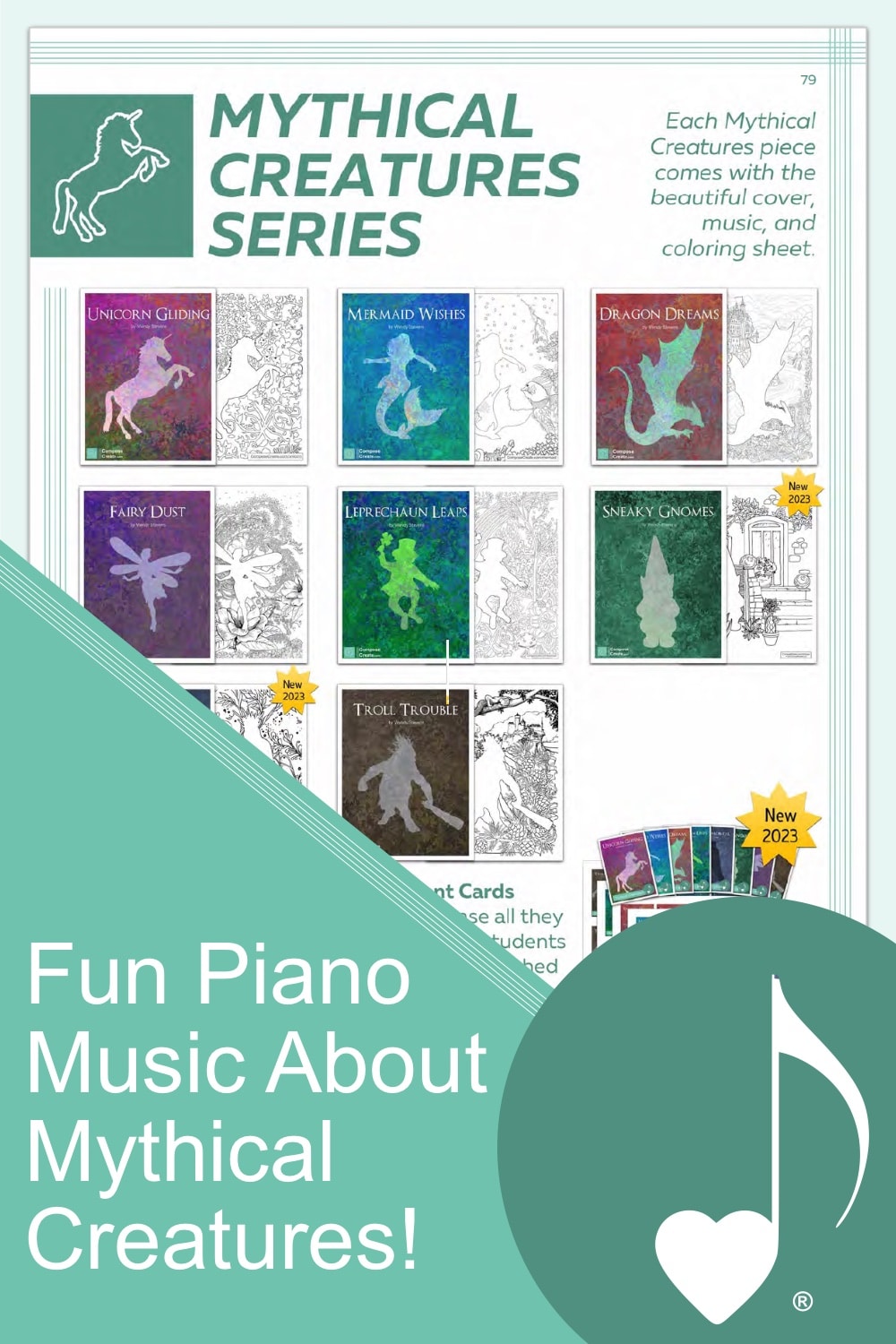 Fun Piano Music About Mythical Creatures! - ComposeCreate.com