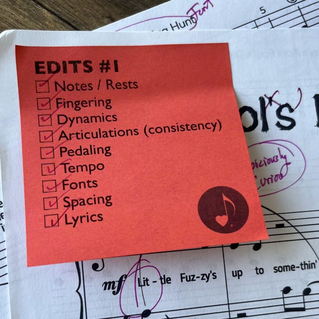 Part 3: Editing Process for Composing an Elementary Piano Solo