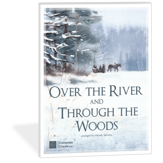 Over the River and Through the Woods - Black-key piano piece