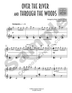 Over the River and Through the Woods - Holiday Piano Piece