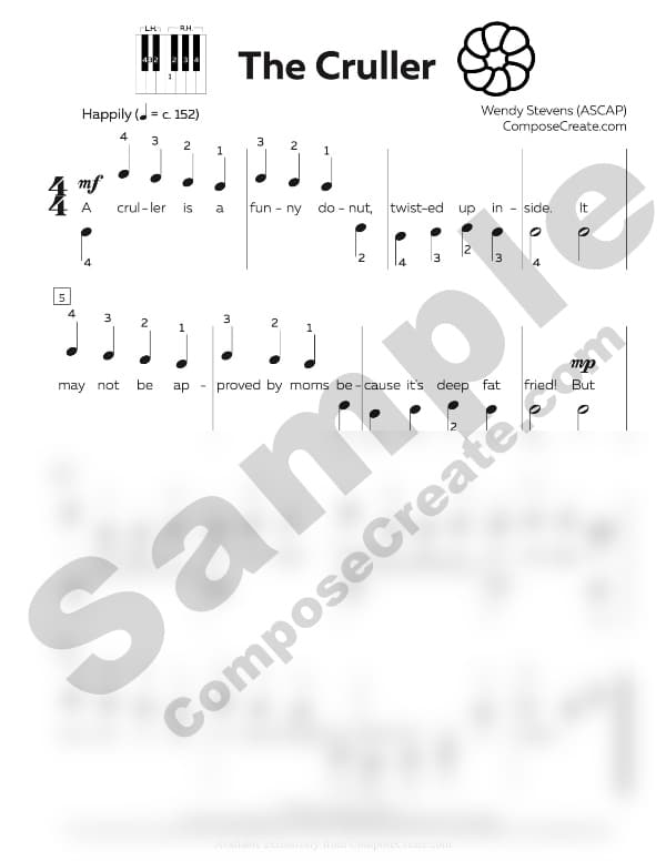 Donut Delights - Early Elementary Short Sheets® Piano Solos