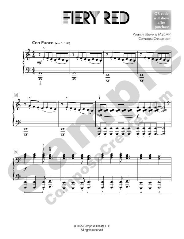 Fiery Red - Exciting rote piano solo